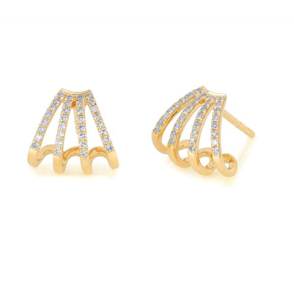 EF COLLECTION | Jewelry | New Ef Collection Diamond Multi Huggie ...